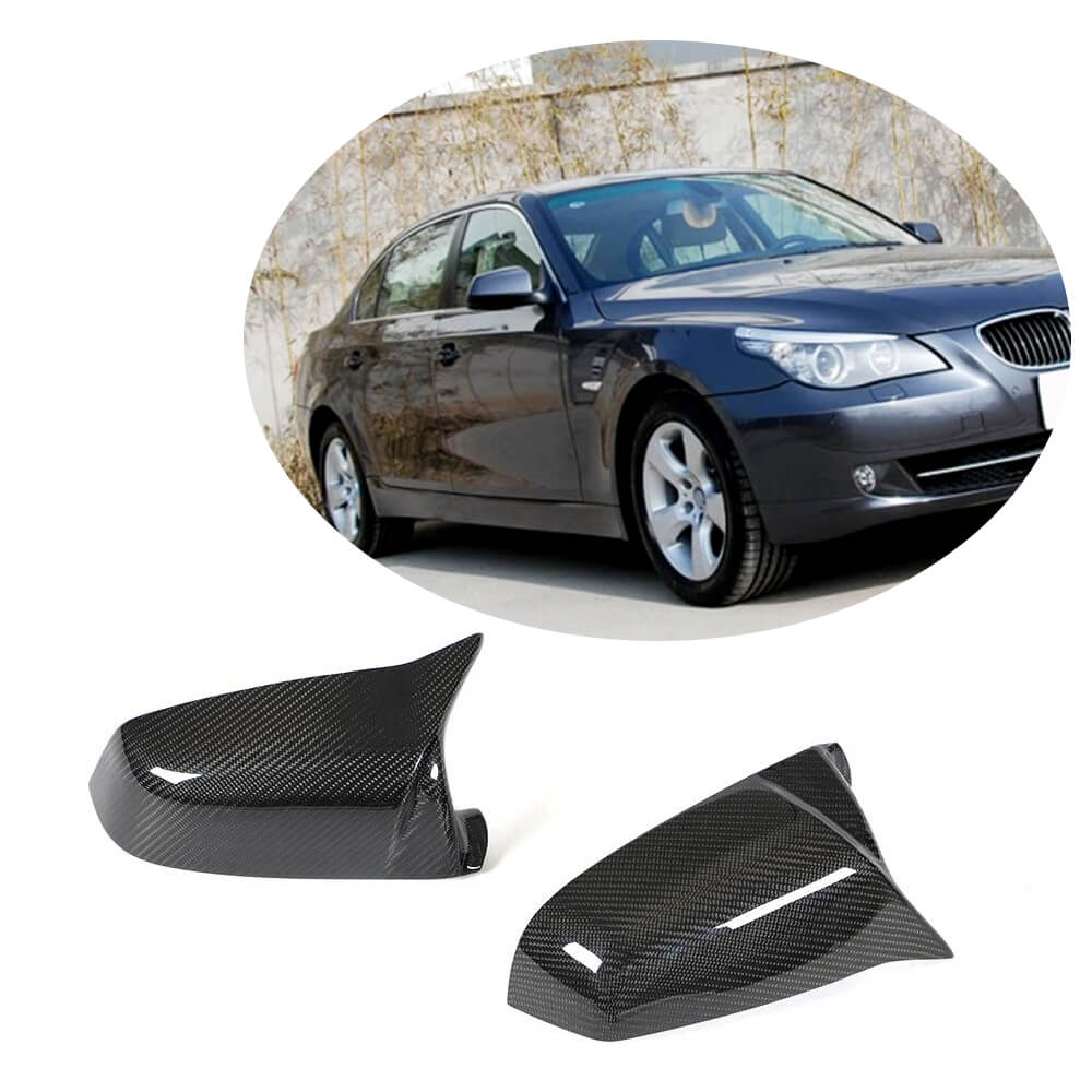 Get BMW E60 E61 Side Mirror Cover Caps | Carbon Fiber Parts for BMW ...