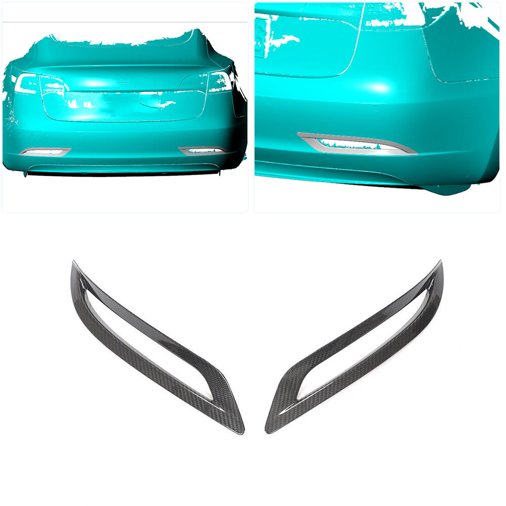 Get Tesla Model 3 Rear Bumper Reflector Cover | Carbon Fiber Parts