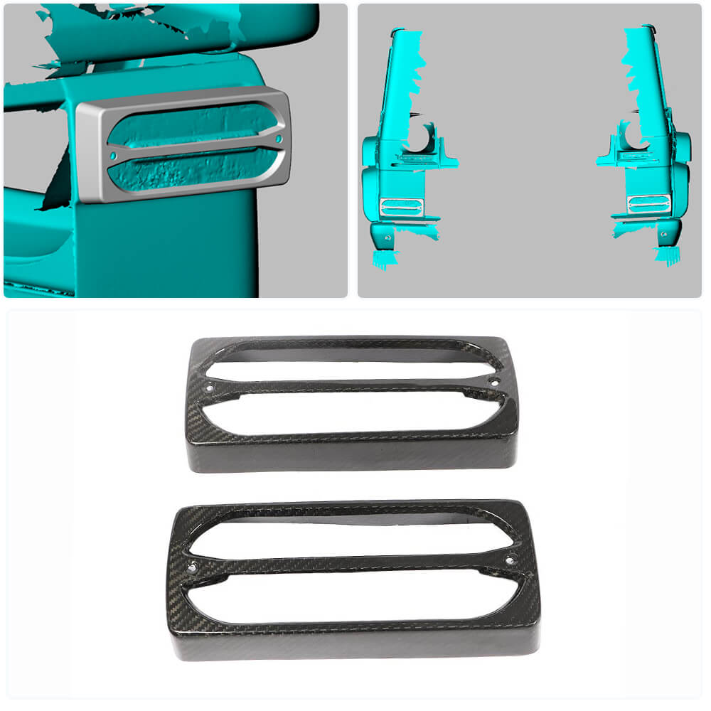 Mercedes-Benz W463 G55 G63 G65 Carbon Fiber Rear Tail Lamp Cover