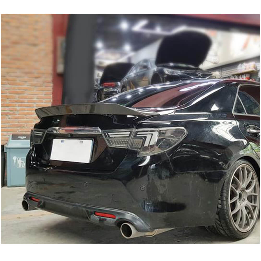 Toyota Mark X Carbon Fiber Rear Trunk Spoiler | Custom Toyota Body Kit ...