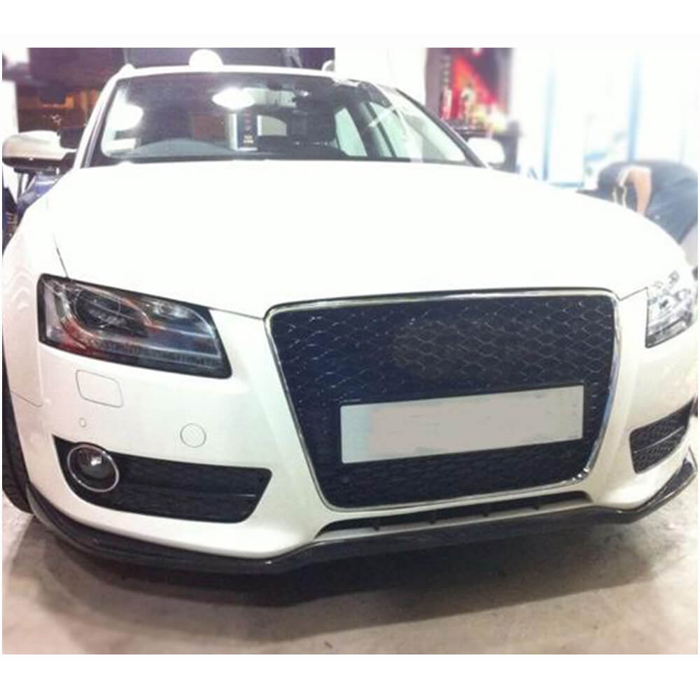 Audi A5 B8 Carbon Fiber Front Bumper Lip Spoiler | Exterior Mods
