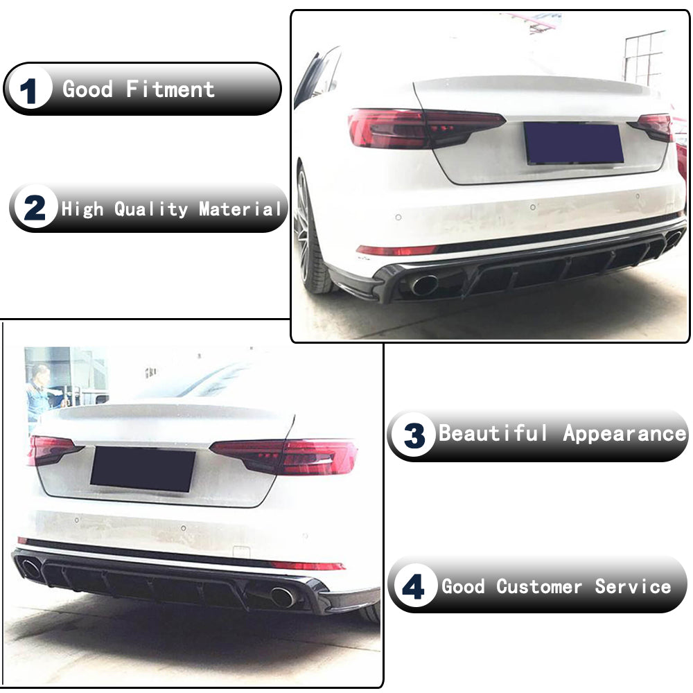 Get Audi S4 Rear Bumper Diffuser Splitter | Carbon Fiber Part for Audi