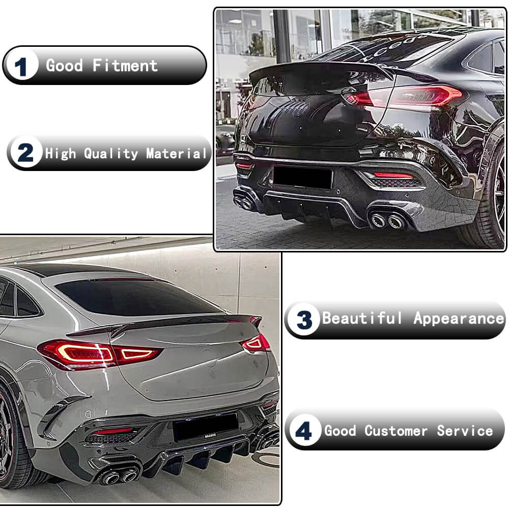 Benz W167 C167 GLE350 Carbon fiber Rear Trunk Spoiler