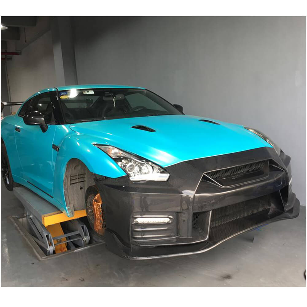 Nissan GTR R35 Carbon Fiber Front Bumper Lip | Custom Nissan Body Kit