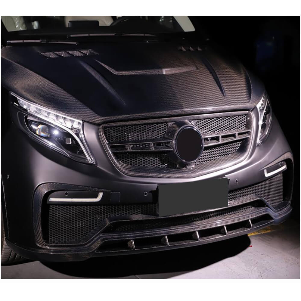 Get Mercedes Benz W447 Front Lip Spoiler | Carbon Fiber Part for Benz ...
