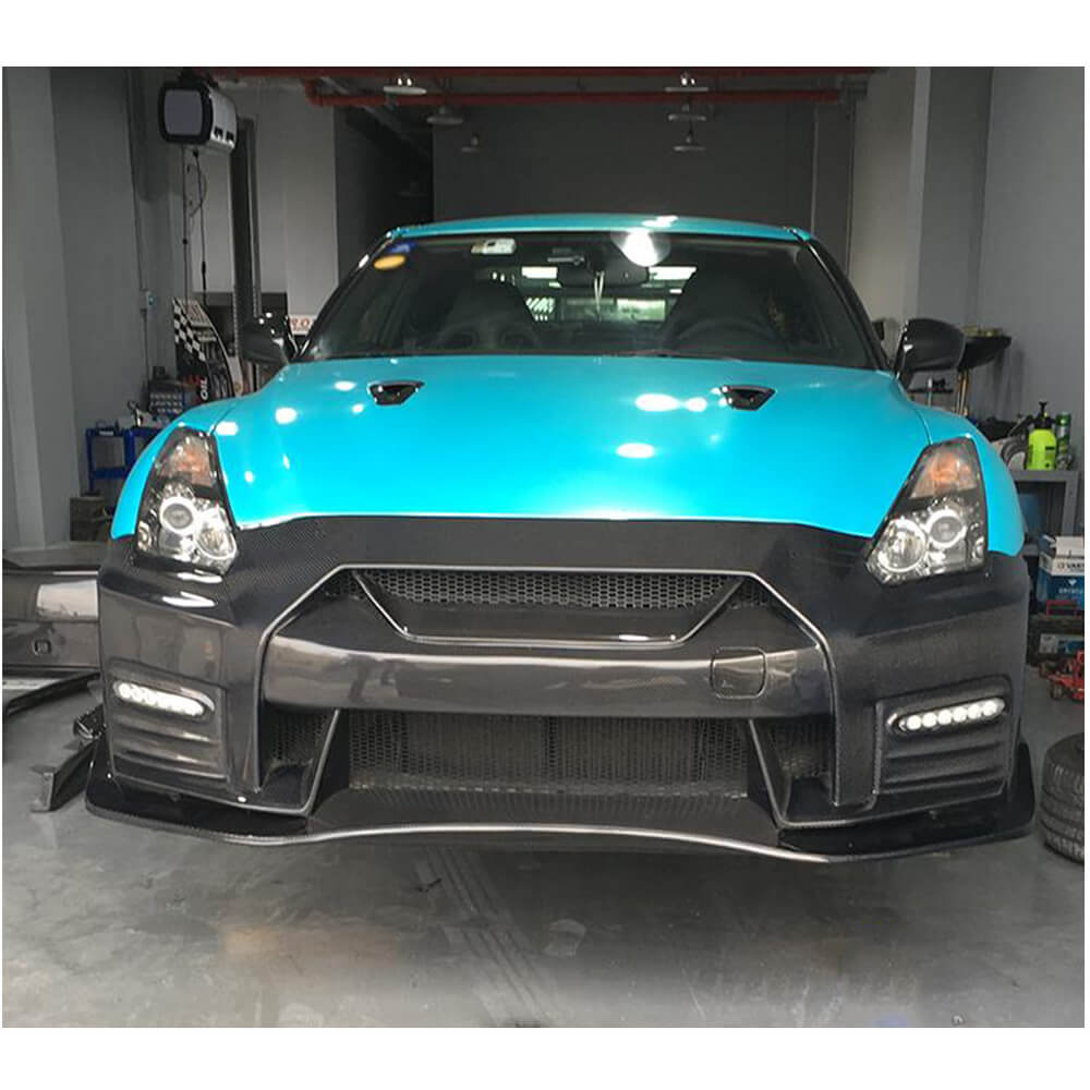 Nissan GTR R35 Carbon Fiber Front Bumper Lip | Custom Nissan Body Kit