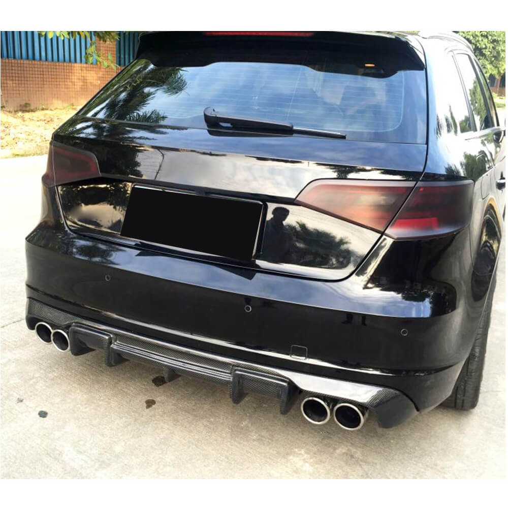 Audi S3 A3 Sline 8V Carbon Fiber Rear Bumper Diffuser | Exterior Mods ...