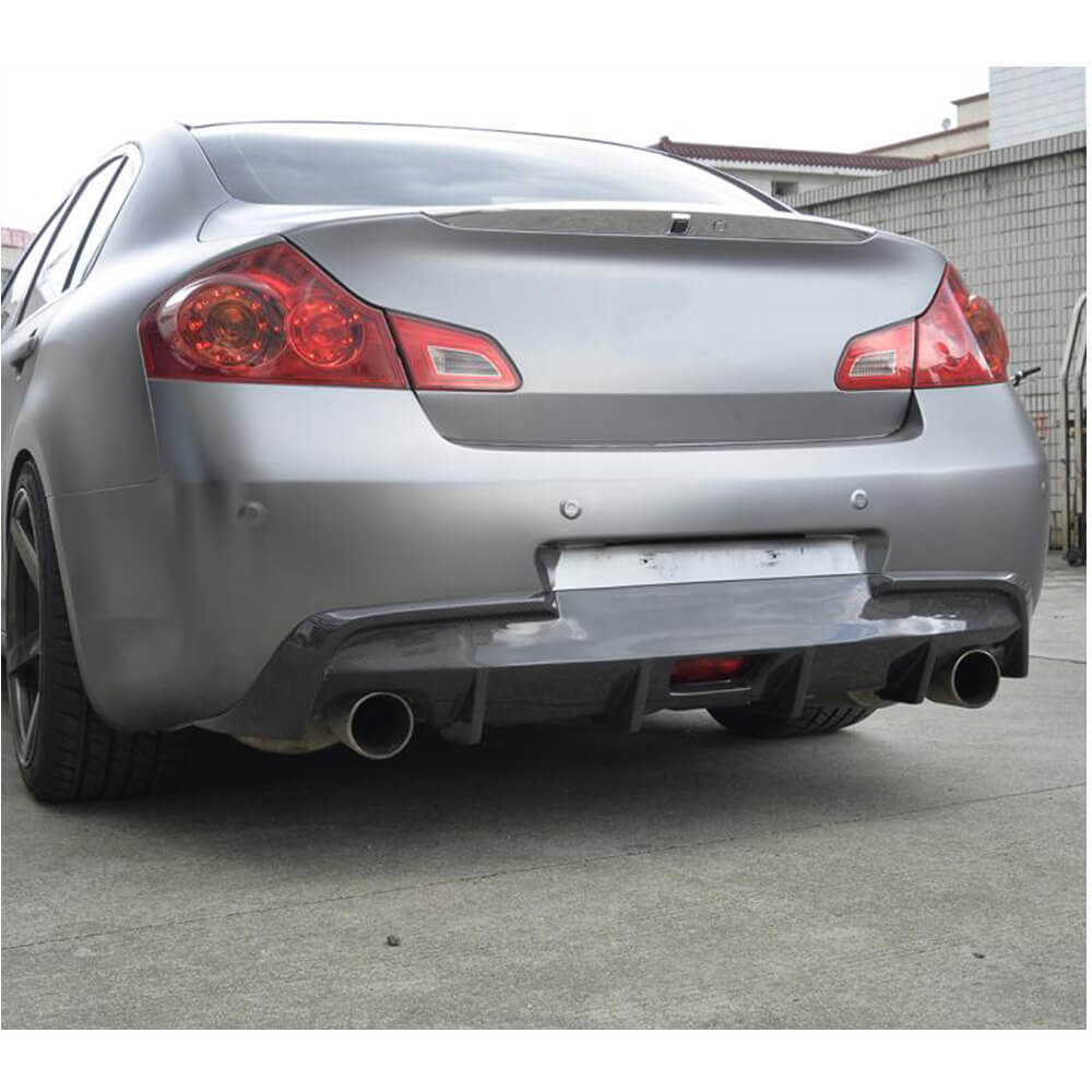 Infiniti G37 Carbon Fiber Rear Bumper Diffuser | Custom, Factory ...