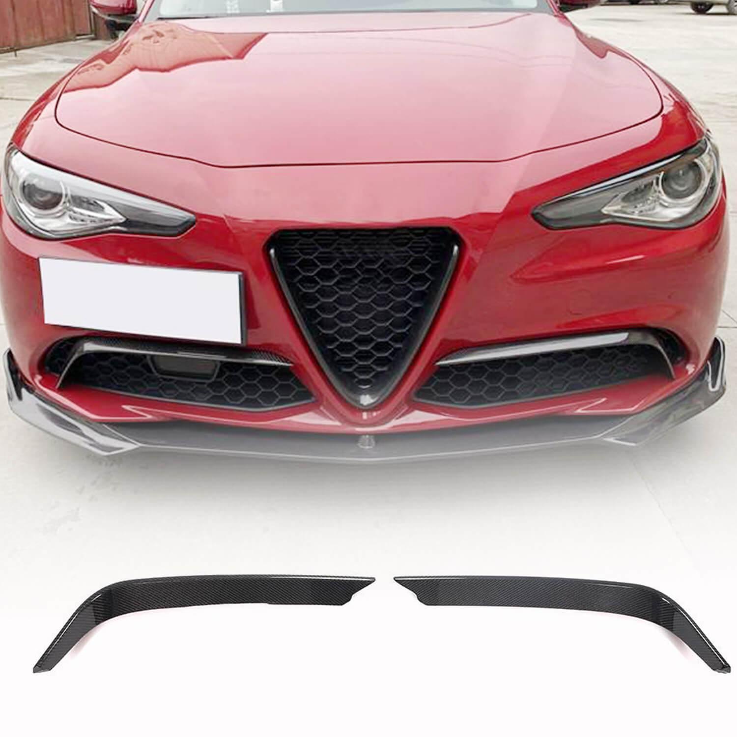 Alfa Romeo Giulia Carbon Fiber/FRP Fog Light Air Vent