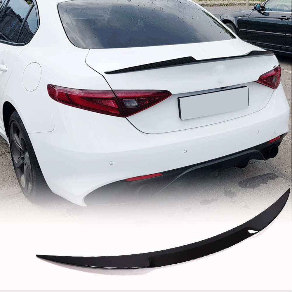 Alfa Romeo Giulia Carbon Fiber Trunk Boot Spoiler | Rear, Wing & Lip ...