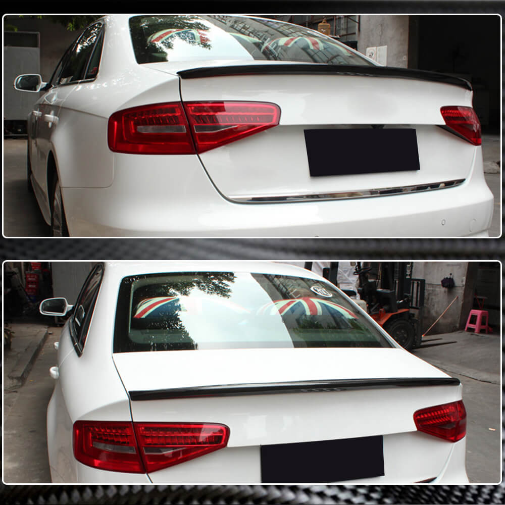 Audi A4 B8.5 Carbon Fiber Rear Trunk Spoiler Wing Lip | Exterior Mods