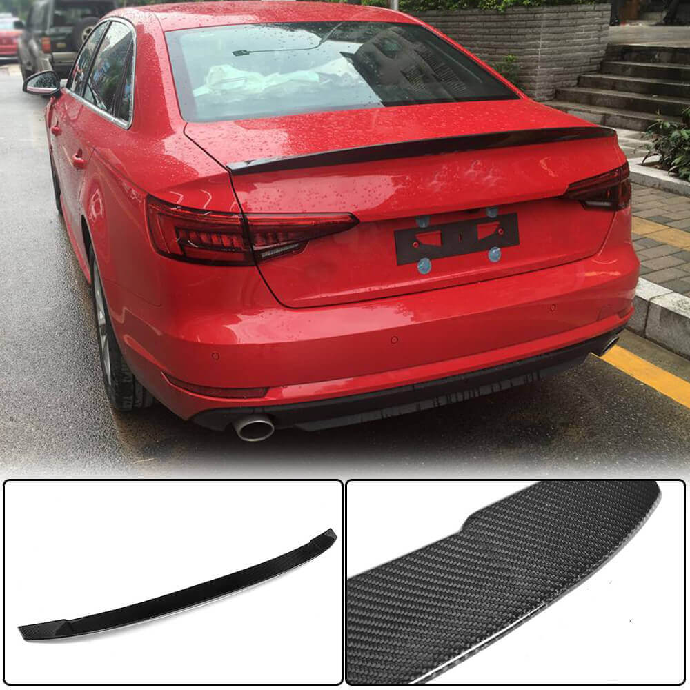 Audi A4 B9 Sline S4 Carbon Fiber Trunk Boot Spoiler | Rear, Wing & Lip