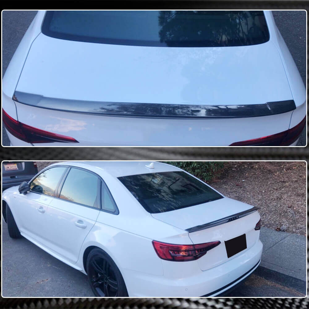 Audi A4 B9 Sline S4 Carbon Fiber Trunk Boot Spoiler | Rear, Wing & Lip