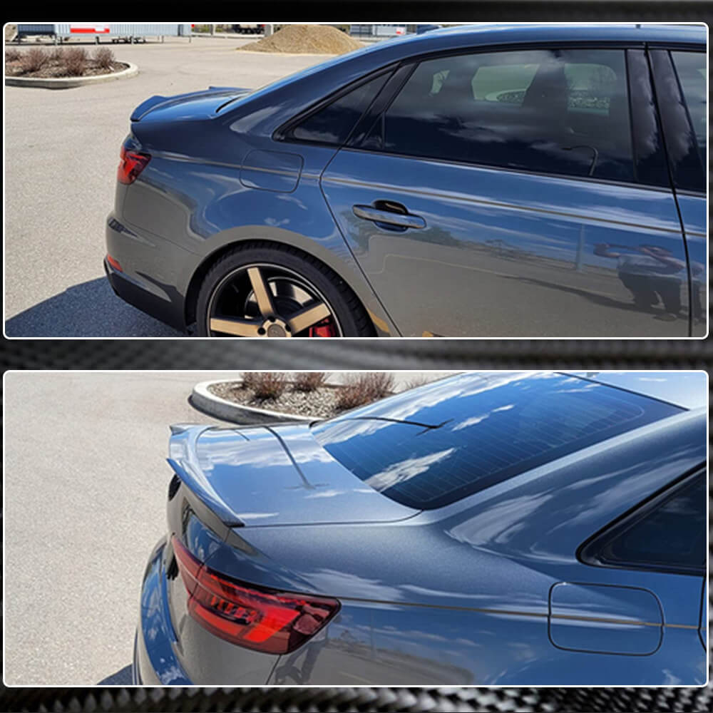 Audi A4 S4 B9 Carbon Fiber Rear Trunk Spoiler | Exterior Aero Body Kit ...