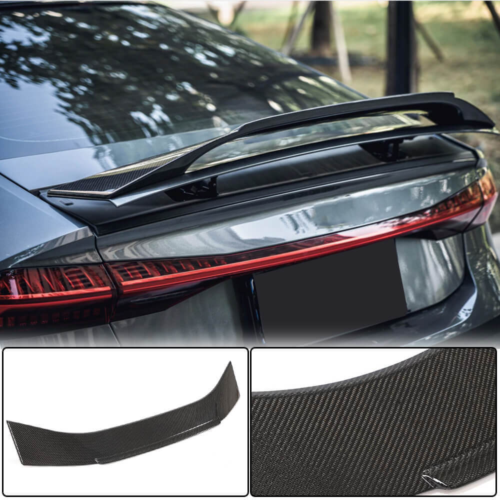 Audi S7 A7 Sline C8 RS7 Carbon Fiber Rear Trunk Spoiler | Exterior Mods
