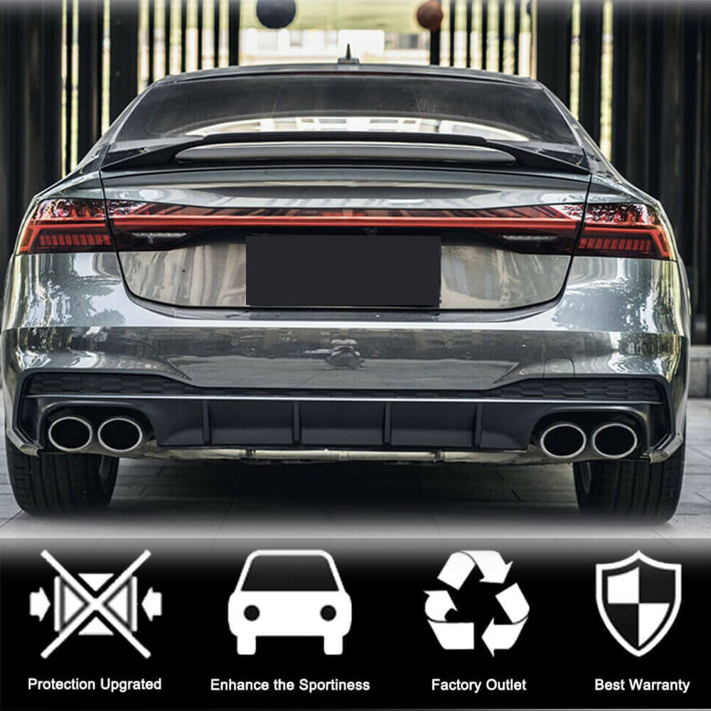 Audi S7 A7 Sline C8 RS7 Carbon Fiber Rear Trunk Spoiler | Exterior Mods