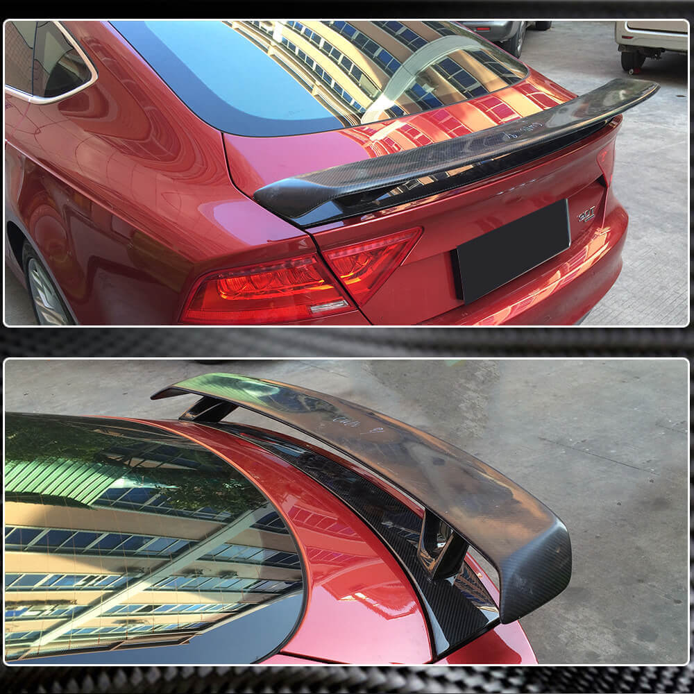 Audi A7 S7 RS7 Carbon Fiber Rear Trunk Spoiler Wing | Exterior Mods