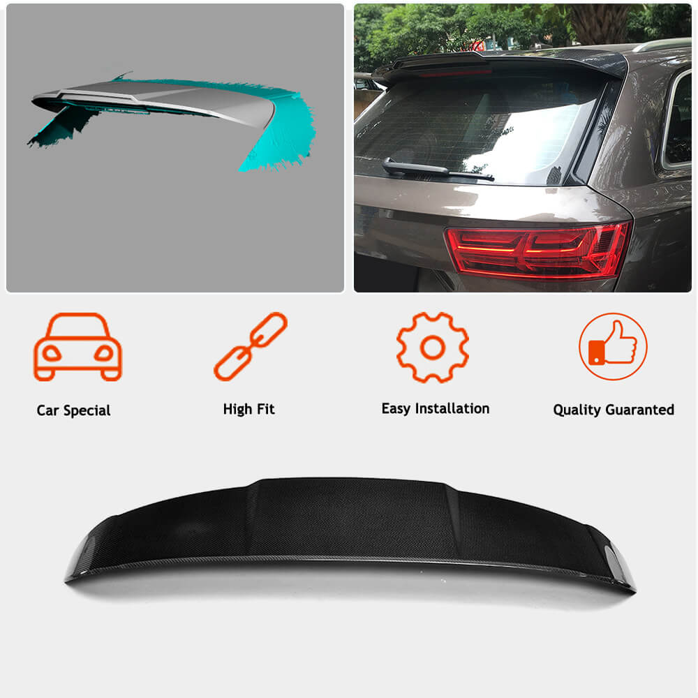 Audi Q7 SQ7 Carbon Fiber Rear Roof Window Spoiler Wing | Exterior Mods ...