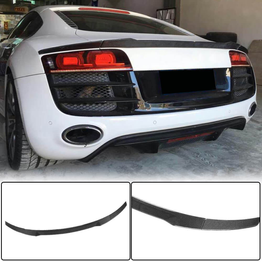 Audi R8 GT V8 V10 Carbon Fiber Rear Spoiler Wing Lip | Exterior Mods