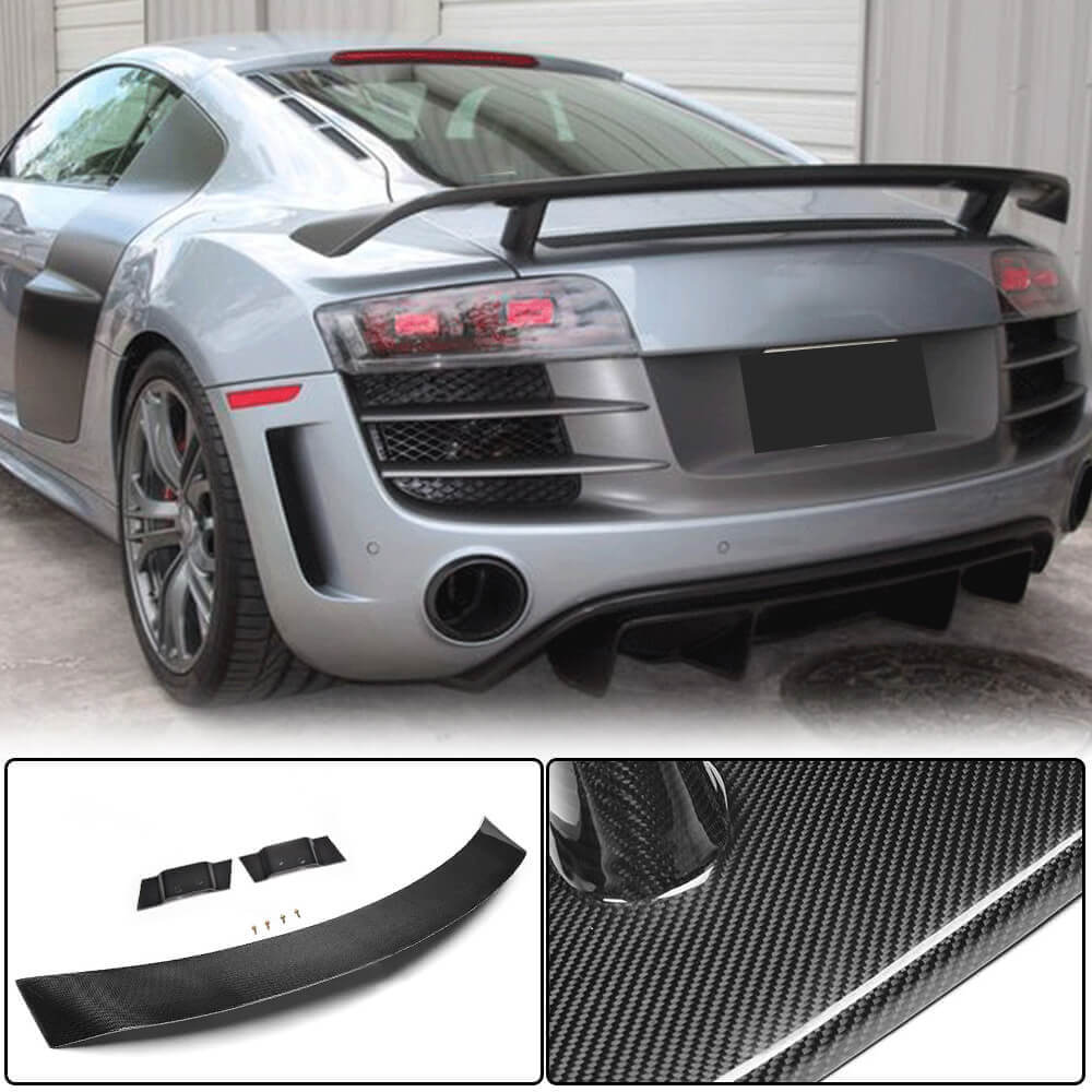 Audi R8 Rear Spoiler | Carbon Fiber V8 V10 Wing Lip | Exterior Mods ...