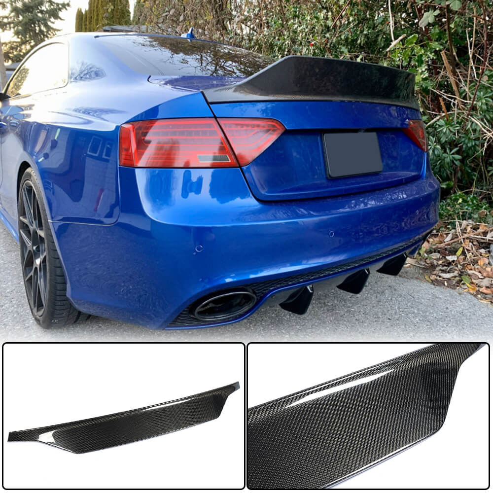Audi RS5 B8.5 Carbon Fiber Rear Trunk Spoiler Wing Lip | Exterior Mods