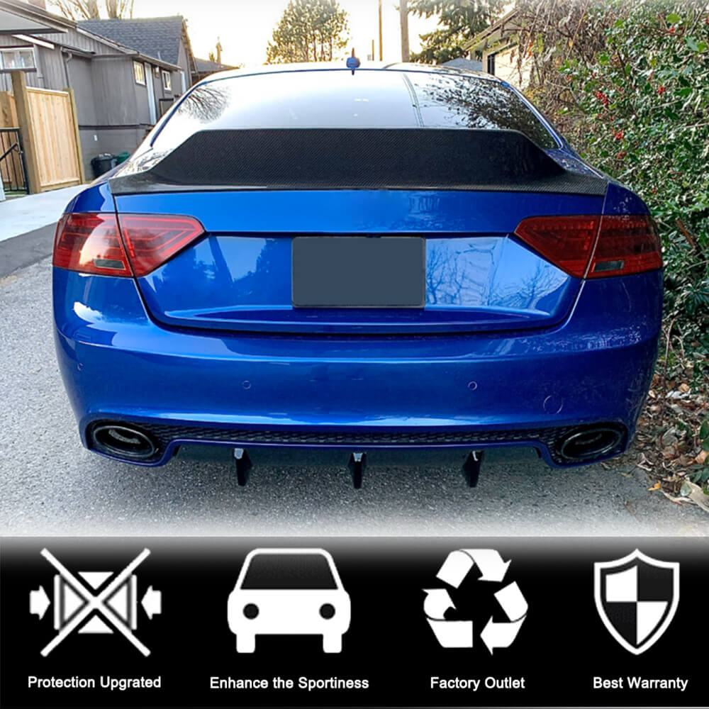 Audi RS5 B8.5 Carbon Fiber Rear Trunk Spoiler Wing Lip | Exterior Mods