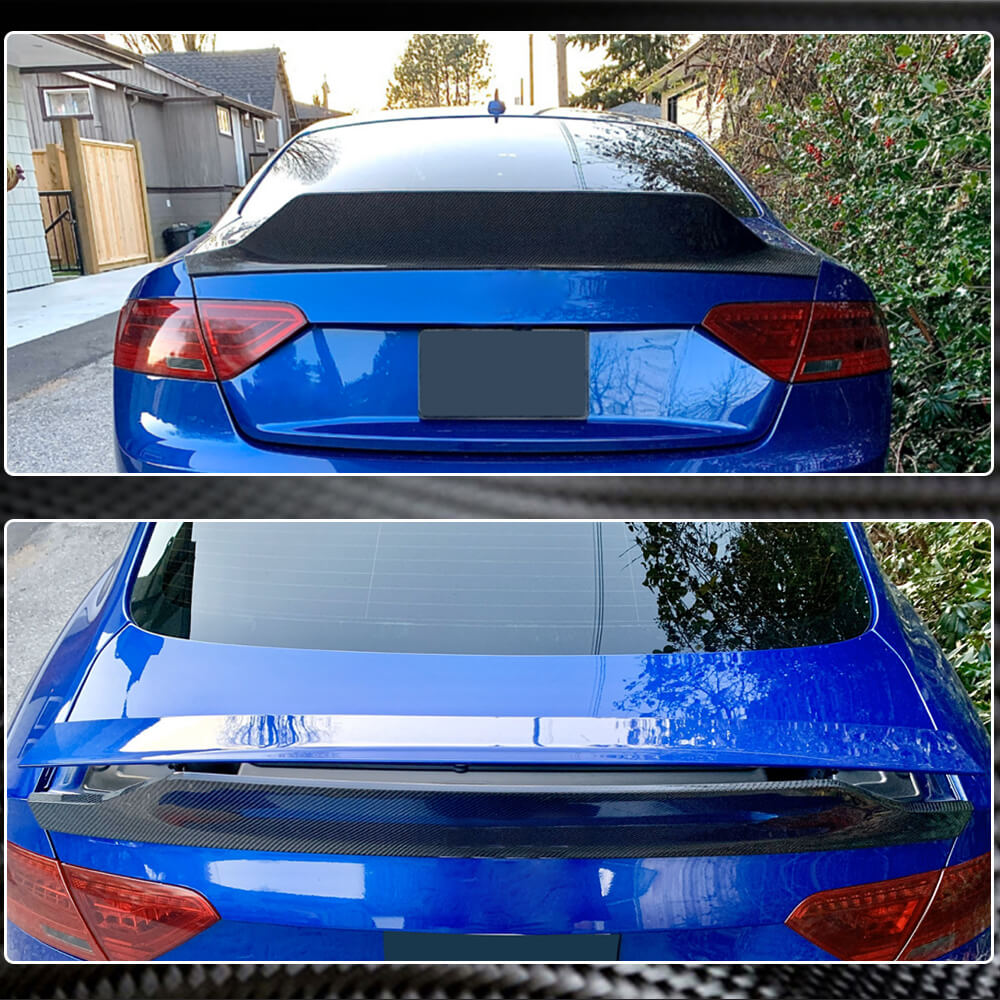 Audi RS5 B8.5 Carbon Fiber Rear Trunk Spoiler Wing Lip | Exterior Mods