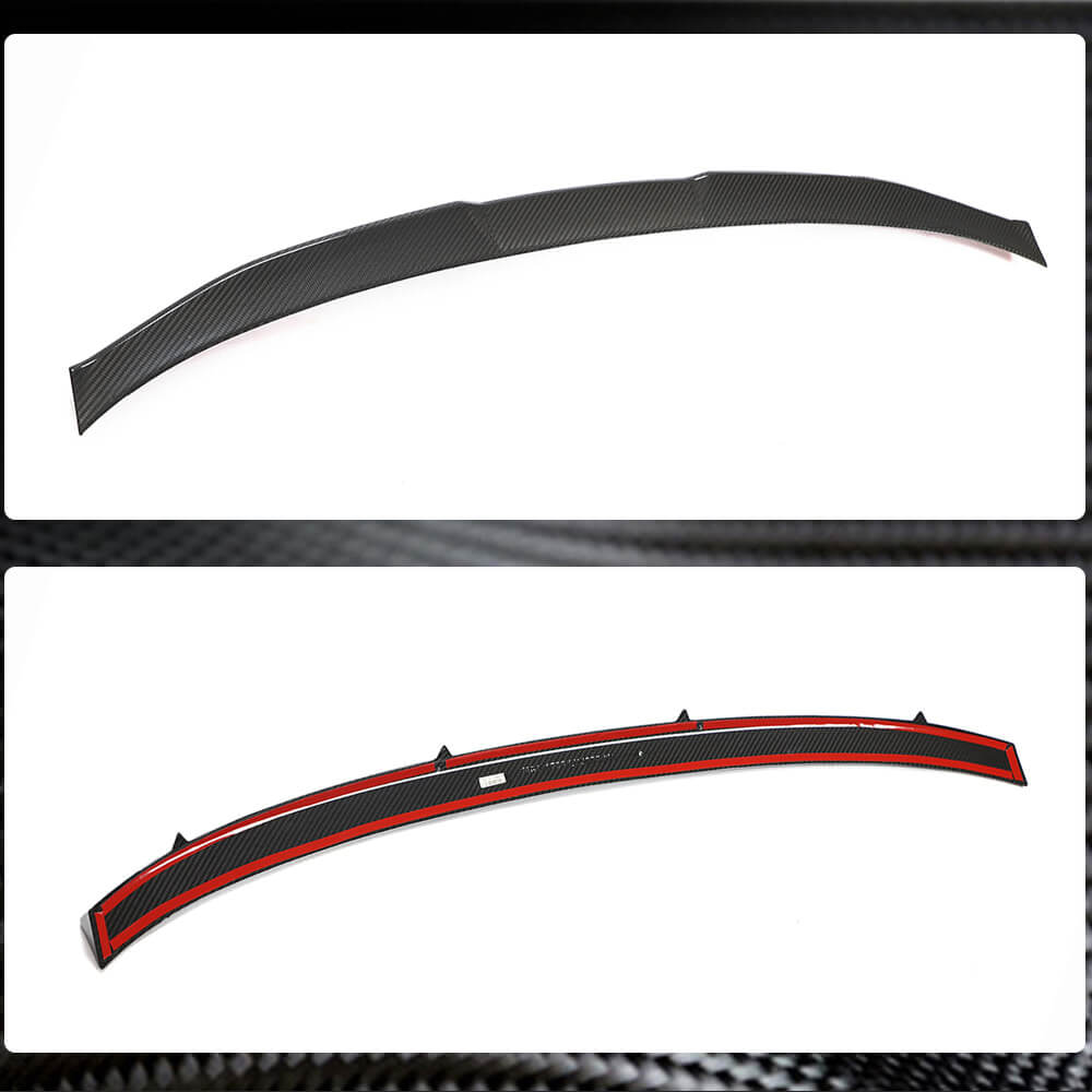 Audi RS6 C8 Dry Carbon Fiber Rear Spoiler & Middle Window Wing Lip