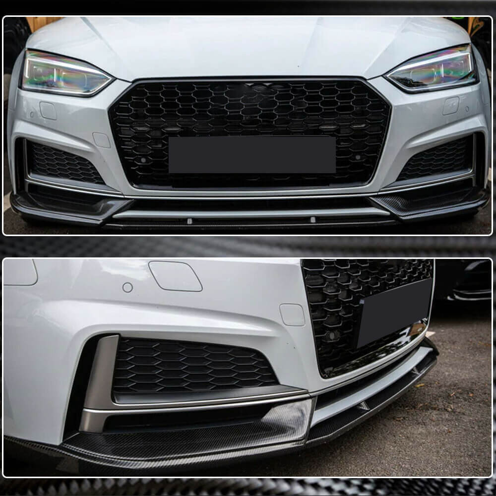 Audi S5 A5 B9 Sline Carbon Fiber Front Lip Spoiler | Exterior Mods ...