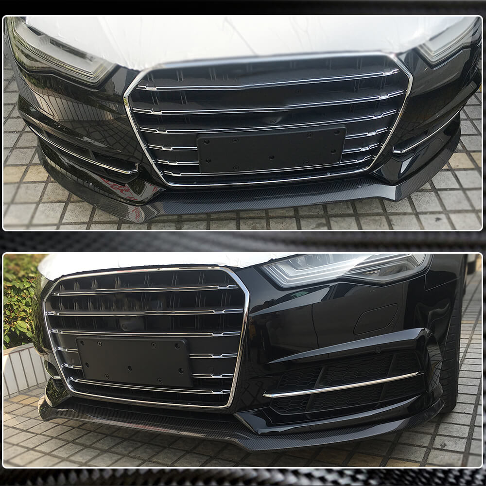 Audi S6 A6 Sline C7.5 Carbon Fiber Front Lip Spoiler | Exterior Mods ...
