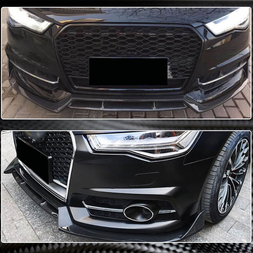 Audi S6 A6 Sline C7.5 Carbon Fiber Front Lip Spoiler | Exterior Mods