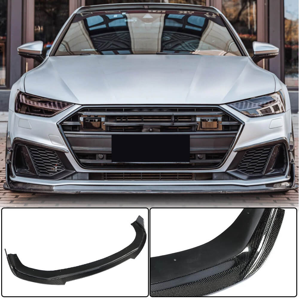 Audi S7 A7 Sline C8 Carbon Fiber Front Lip Spoiler | Exterior Mods