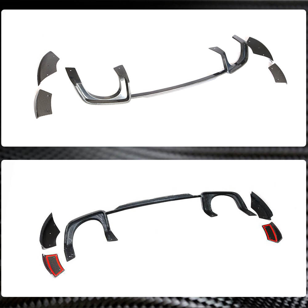 Audi TT RS MK3 Dry Carbon Fiber Rear Bumper Diffuser | Exterior Mods