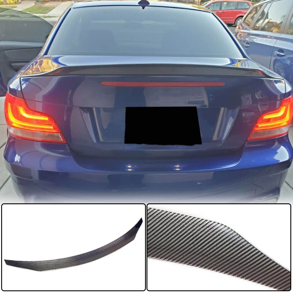BMW 1 Series E82 Carbon Fiber Rear Trunk Spoiler Wing | Exterior Mods