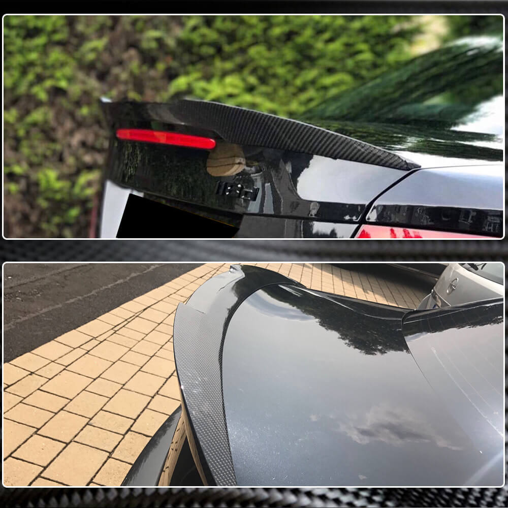 BMW 1 Series E82 M4 Style Carbon Fiber Rear Trunk Spoiler Wing Lip ...