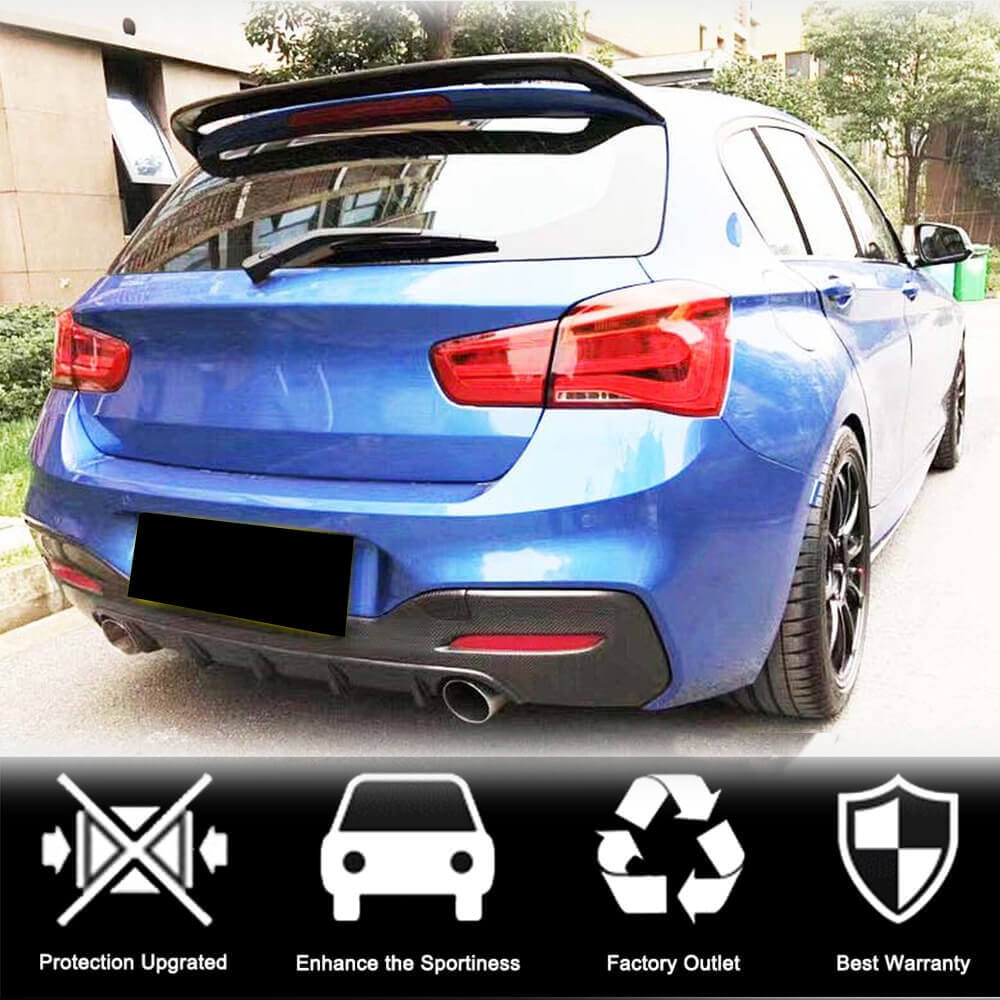 BMW 1 Series F20 F21 M135i M140i Carbon Fiber Rear Bumper Diffuser Lip