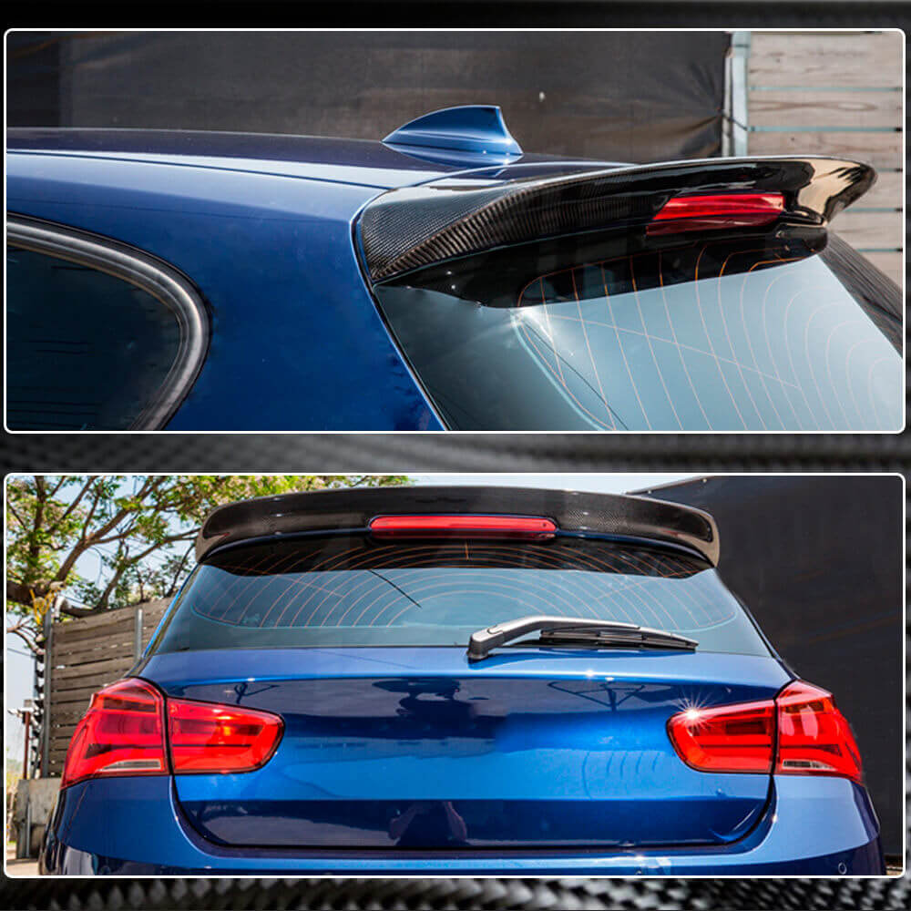 BMW F20 F21 M135i M140i Carbon Fiber Rear Roof Spoiler Window Wing Lip