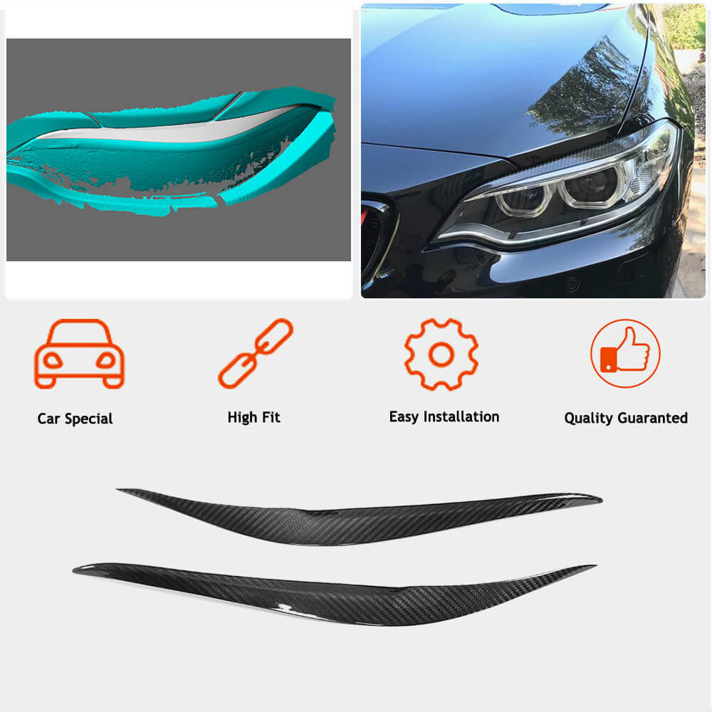 BMW F87 M2 F22 F23 Carbon Fiber Headlight Eyelids