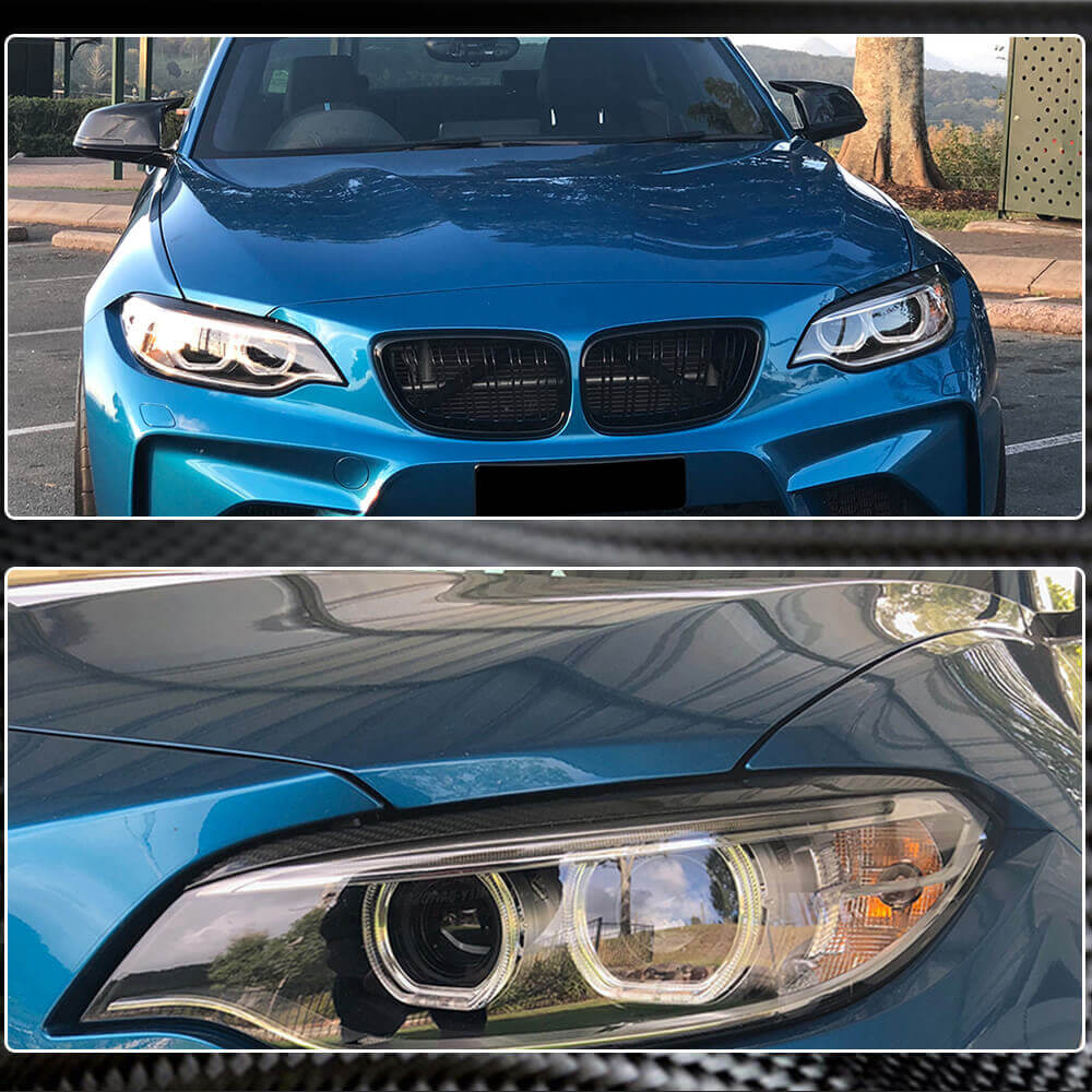 BMW F87 M2 F22 F23 Carbon Fiber Headlight Eyelids