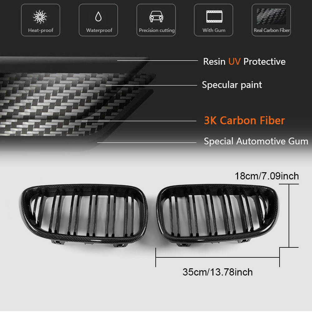 BMW F22 F23 F87 M2 Carbon Fiber Front Grille Accessory