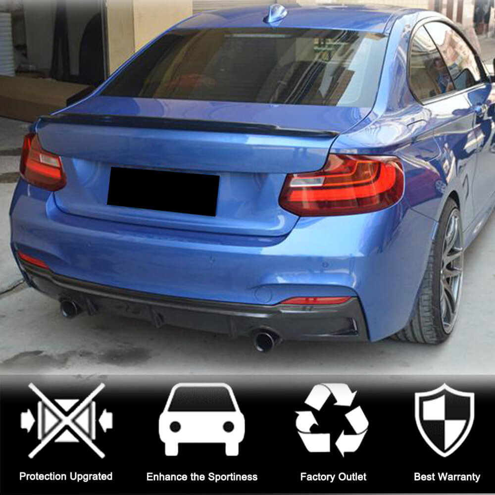 BMW F22 F23 M235i M240i Carbon Fiber Rear Diffuser Lip | Exterior Mods