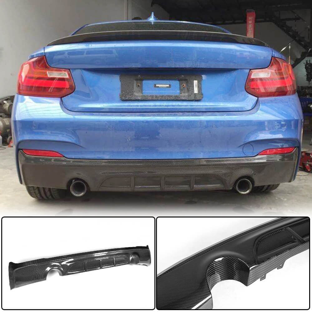 BMW F22 F23 M235i M240i Carbon Fiber Rear Diffuser