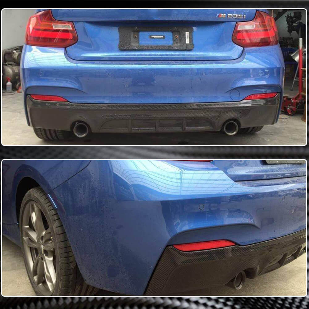 BMW F22 F23 M235i M240i Performance Carbon Fiber Rear Diffuser Lip
