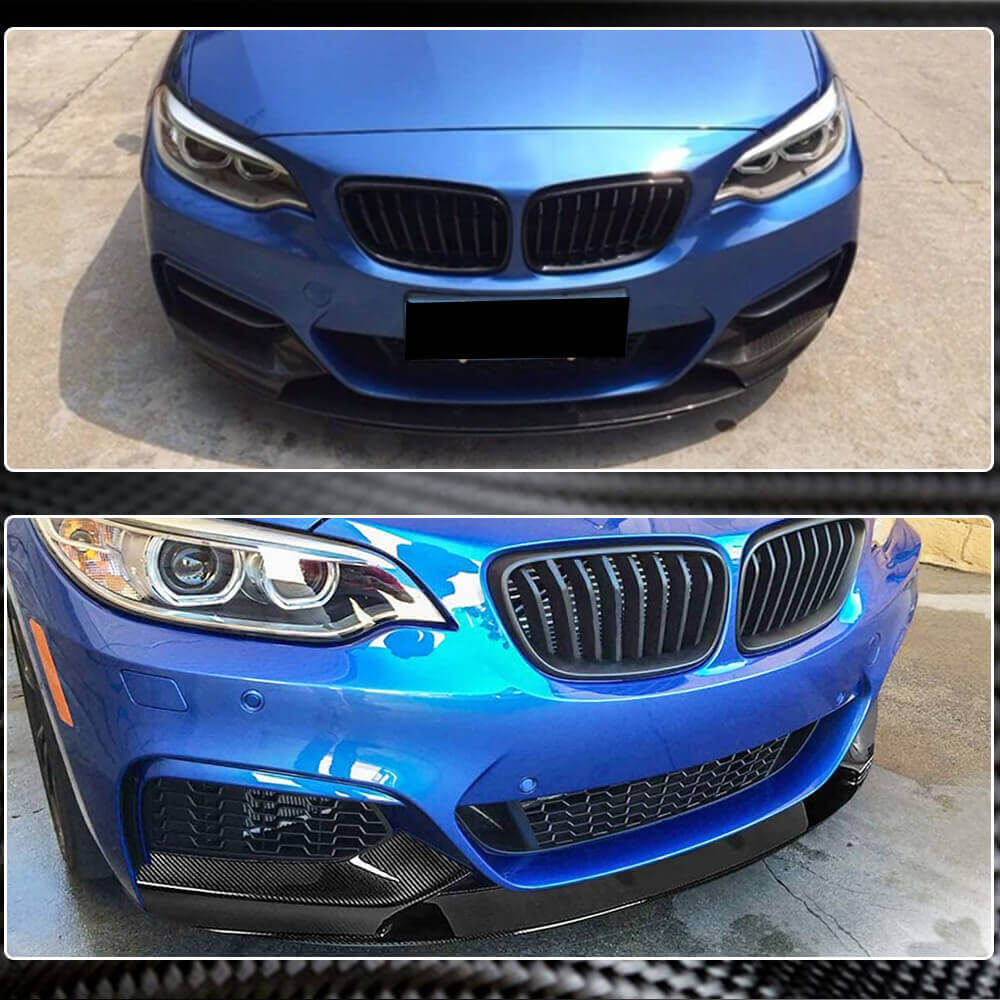 BMW F22 M235i M240i Carbon Fiber Performance Front Bumper Lip Spoiler