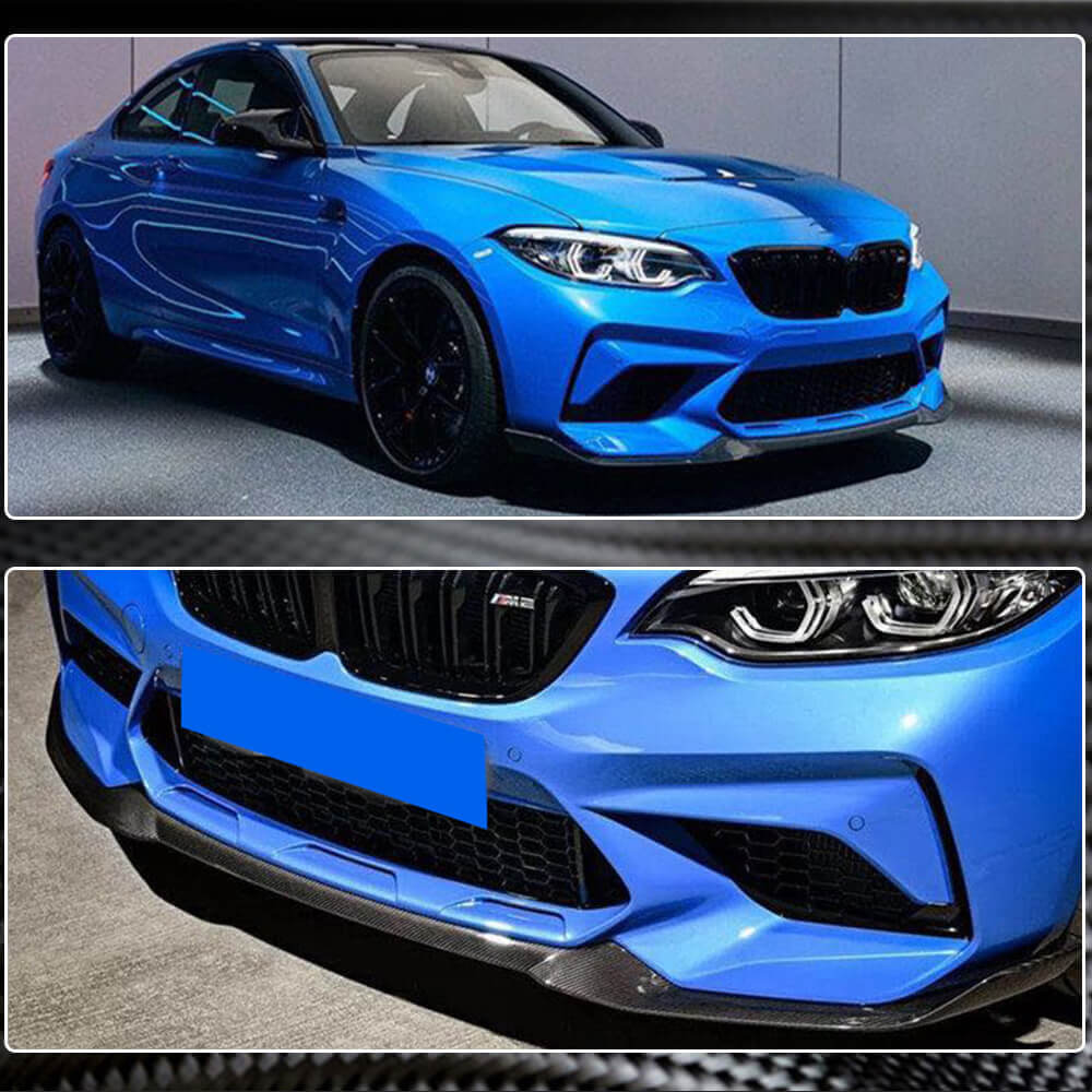BMW F87 M2C Carbon Fiber Front Bumper Lip Spoiler