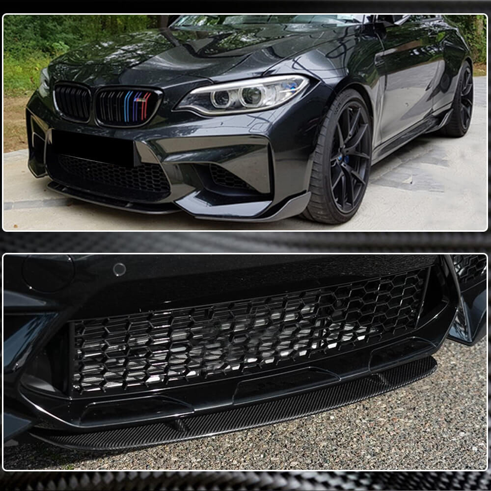 BMW F87 M2 M2C Carbon Fiber Front Bumper Lip Spoiler | Exterior Mods ...