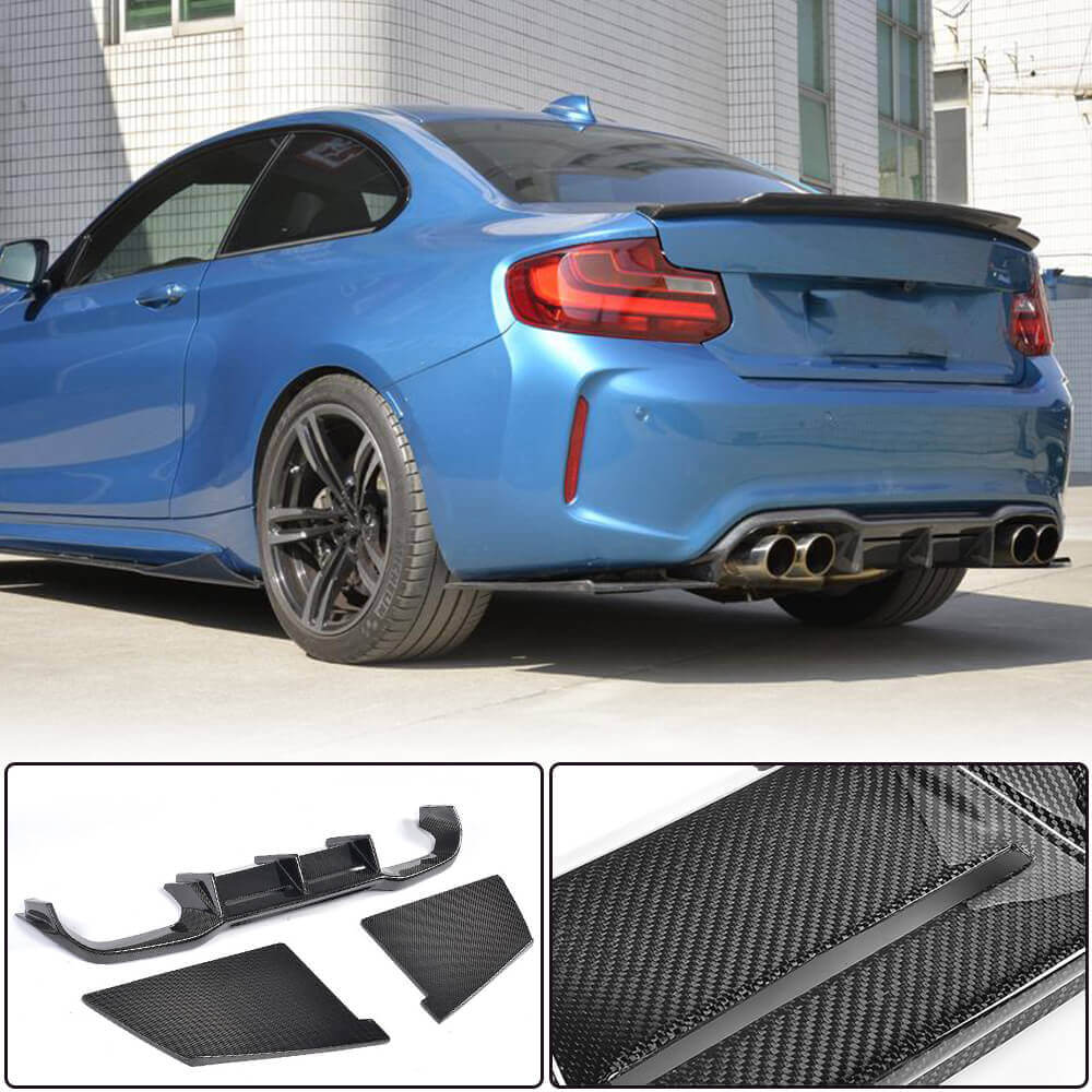 BMW F87 M2 M2C Carbon Fiber Rear Bumper Diffuser Lip | Exterior Mods
