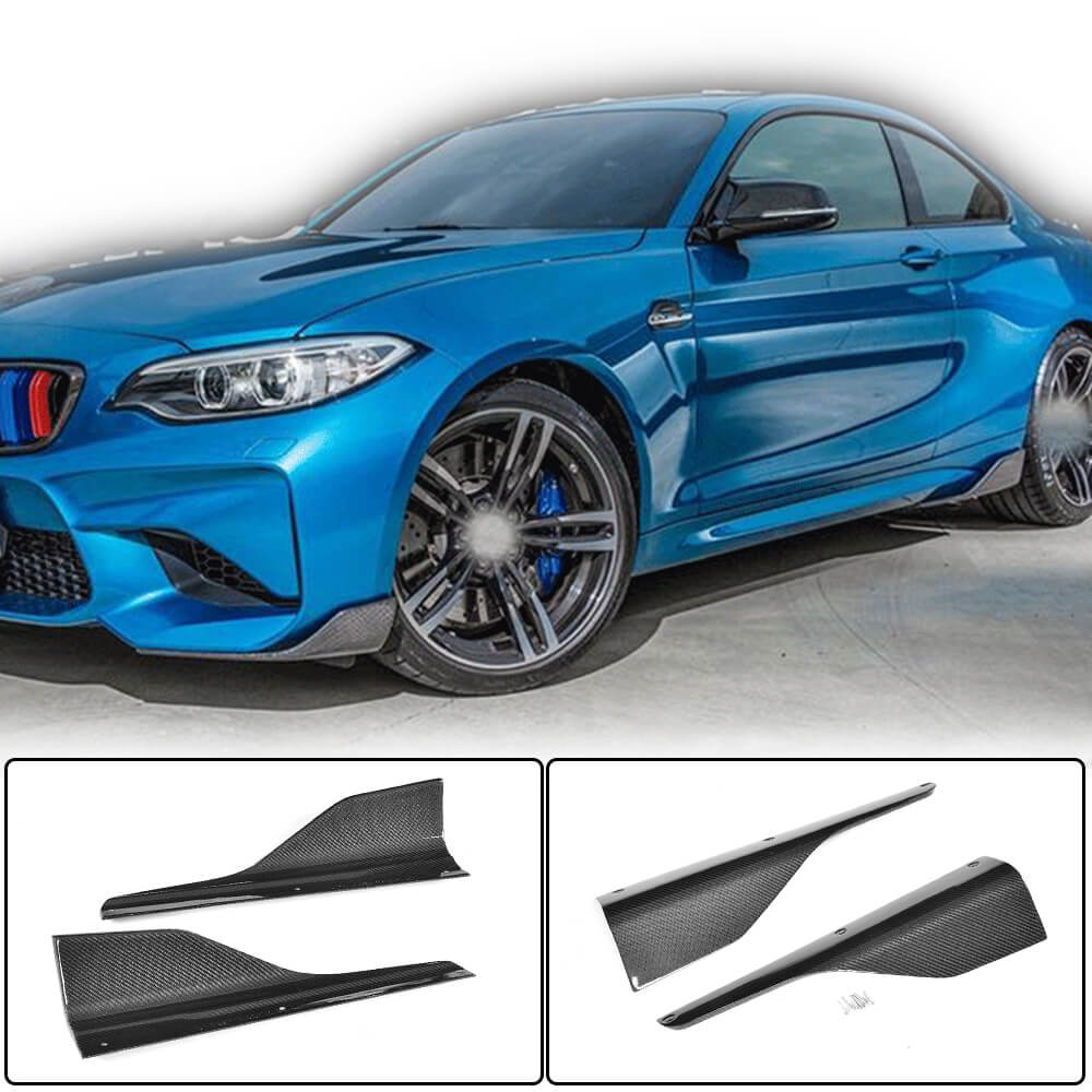 BMW F87 M2 M2C Carbon Fiber Side Skirts Splitter Flaps | Exterior Mods ...