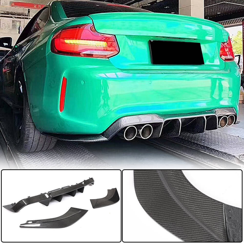 BMW F87 M2 M2C Carbon fiber Rear Diffuser Splitter | Exterior Mods