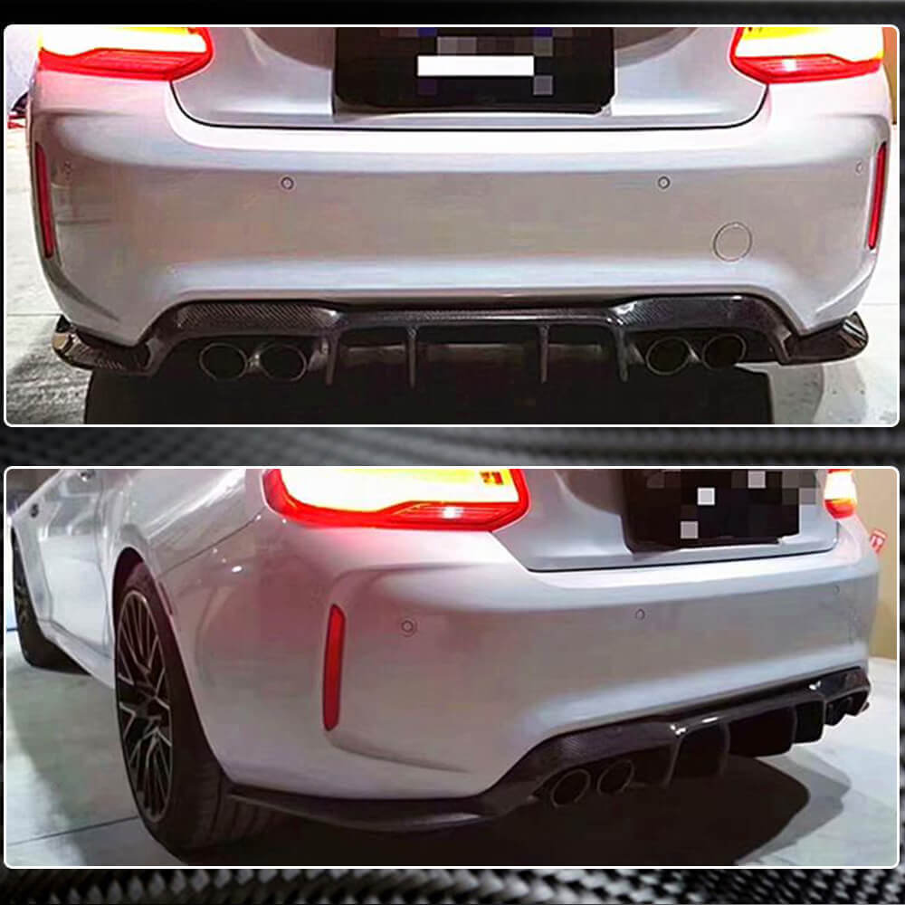 BMW F87 M2 M2C Carbon fiber Rear Diffuser Splitter | Exterior Mods